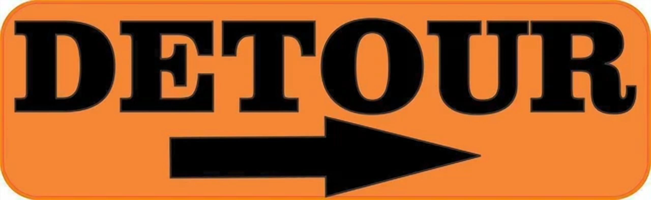 DOPASTICKER Right Arrow Detour Sticker Phone Sticker, Latop Sticker ...