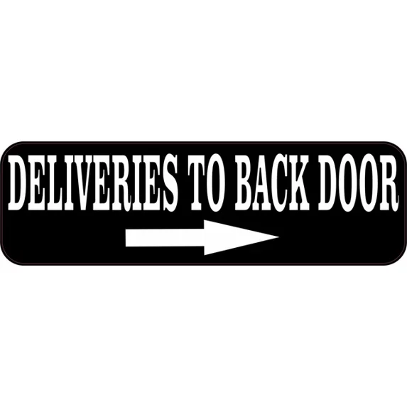 DOPASTICKER Right Deliveries To Back Door Sticker Phone Sticker, Latop ...