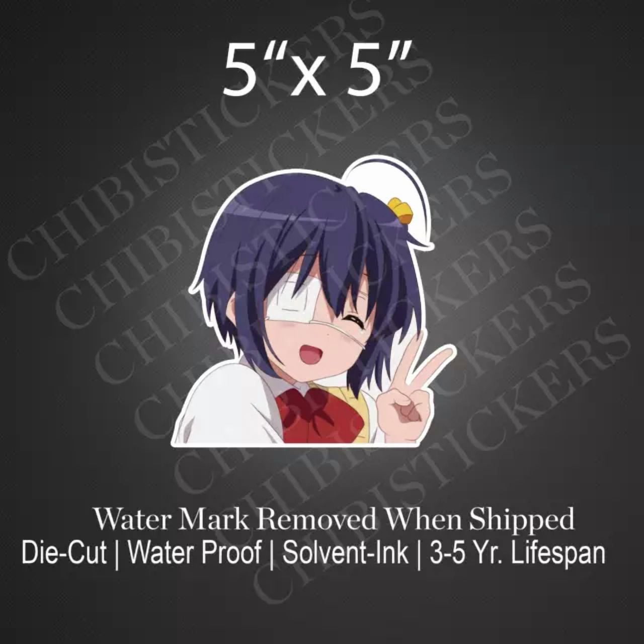 DOPASTICKER Rikka Takanashi Chunibyo Bumper Eye Patch Decal Decorative ...