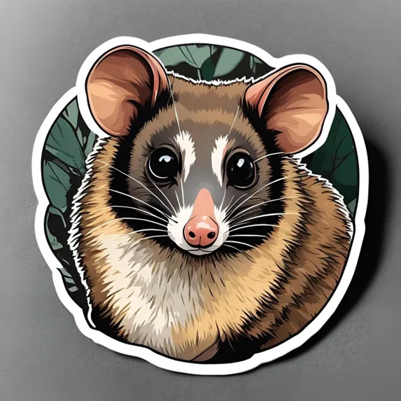 DOPASTICKER Ringtail Possum Face Sticker Phone Decal Water Bottle ...