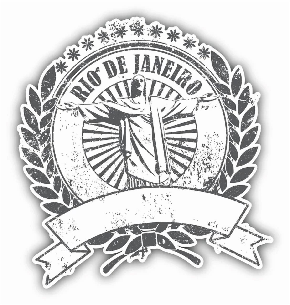 DOPASTICKER Rio De Janeiro Brazil Grunge Travel Sticker Decal Phone ...