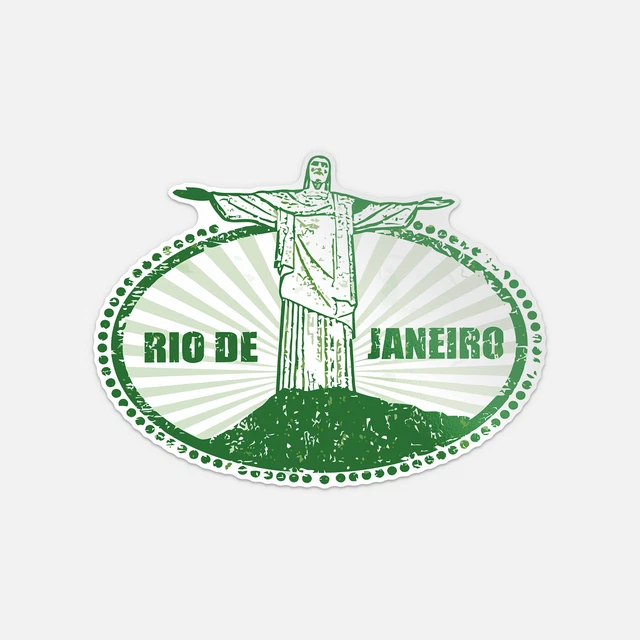 DOPASTICKER Rio De Janeiro Brazil Travel Grunge Sticker Phone Water ...