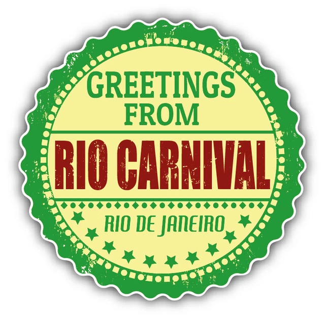 DOPASTICKER Rio De Janeiro Carnival Greetings Sticker Decal Phone Decal ...