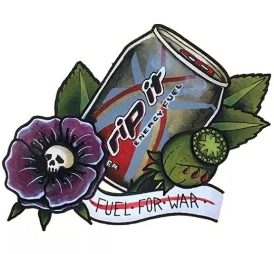 DOPASTICKER Rip It Fuel For War Energy Drink Military Usa Merica ...