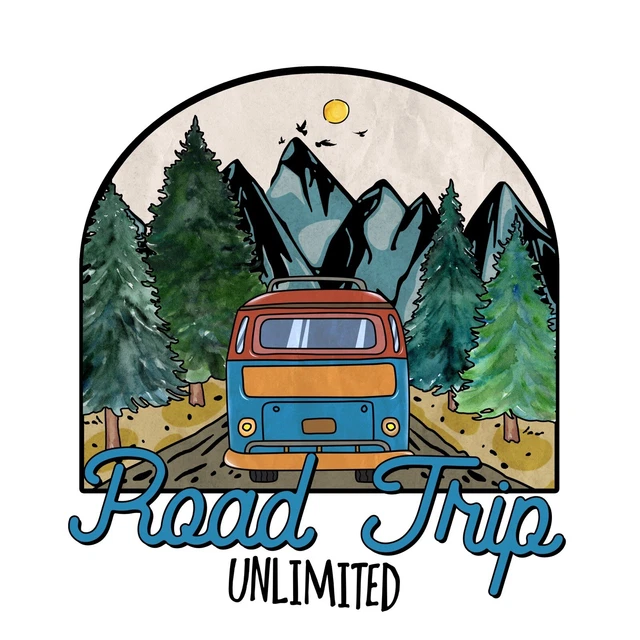 DOPASTICKER Road Trip Sticker Travel Family Hike Travel Outdoors ...