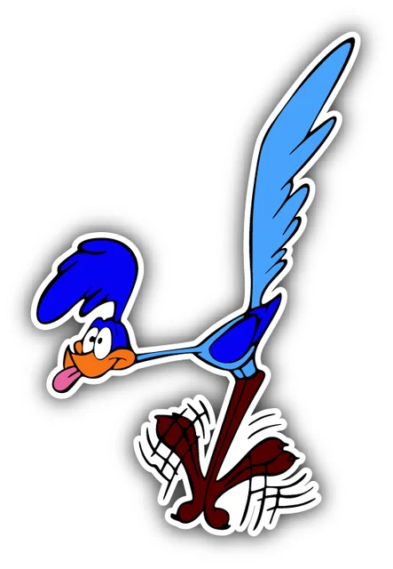 DOPASTICKER Roadrunner Teases Cartoon Car Sticker Decal Phone Decal ...