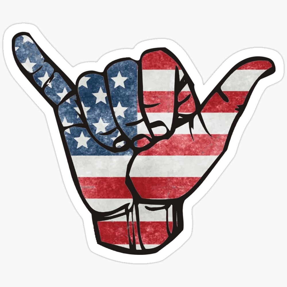 DOPASTICKER Rock On Usa!! Sticker Fourth Of July Sticker, Memorial Day ...