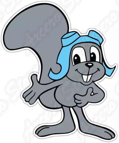 DOPASTICKER Rocky Flying Squirrel Bullwinkle Moose Kids Car Sticker ...