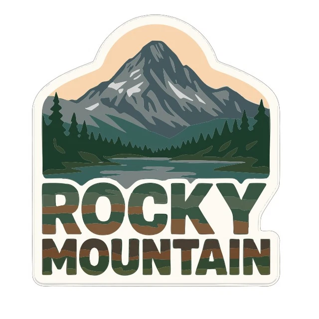 DOPASTICKER Rocky Mountain National Park Decal Sticker - Us National ...