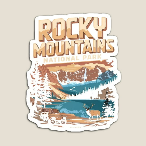DOPASTICKER Rocky Mountains - Alpine Scenery - Rocky Mountaineer ...