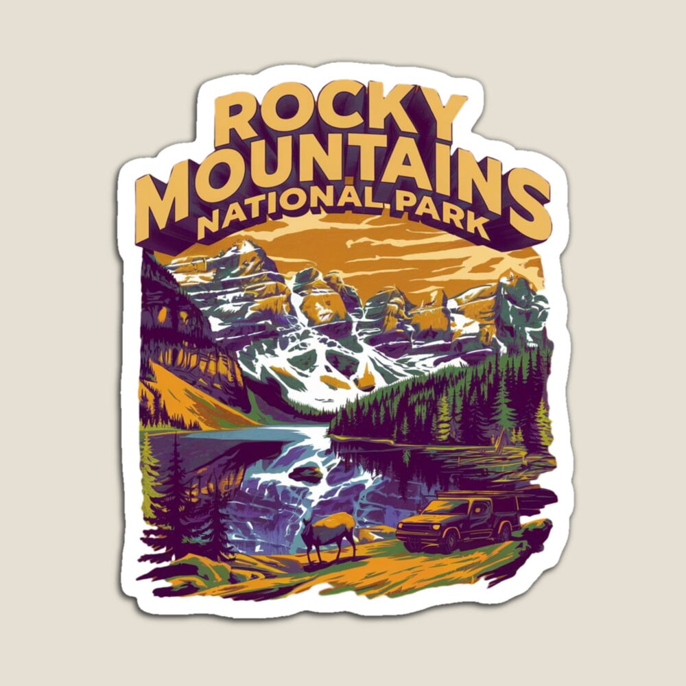 DOPASTICKER Rocky Mountains - Alpine Scenery - Rocky Mountaineer ...