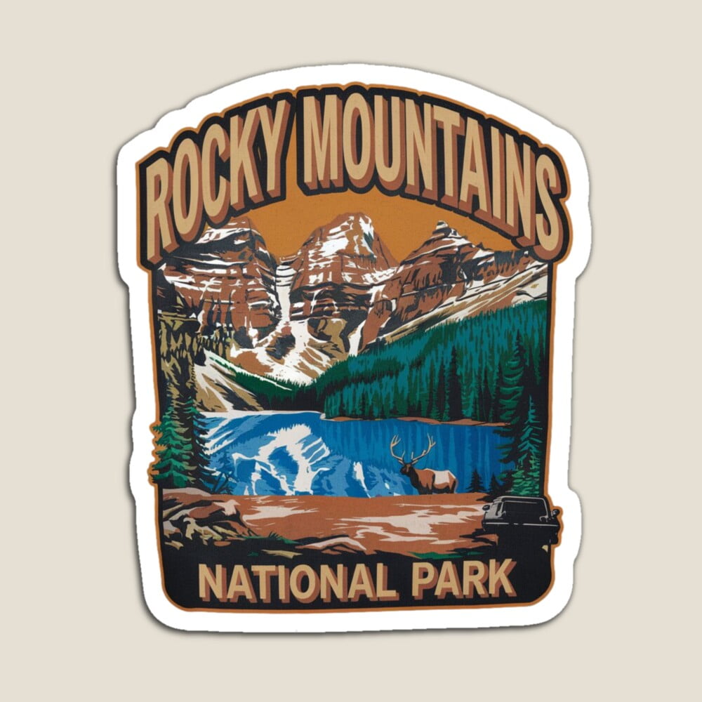 DOPASTICKER Rocky Mountains - Alpine Scenery - Rocky Mountaineer ...