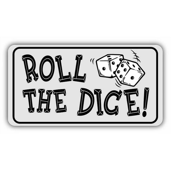 DOPASTICKER Roll The Dice Sticker Decal Phone Decal Water Bottle ...