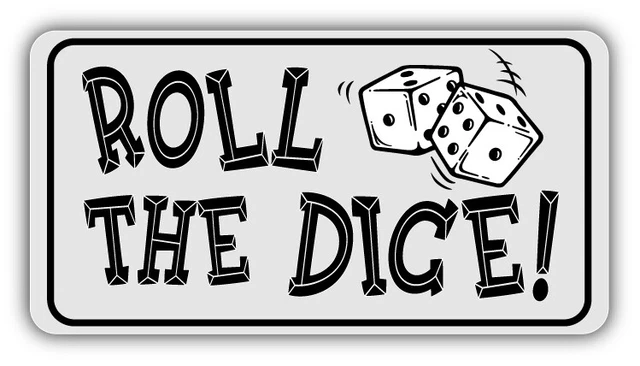 DOPASTICKER Roll The Dice Sticker Decal Phone Decal Water Bottle ...