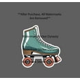 DOPASTICKER Roller Skate Stickerkating Retro Vintage 4 Wheels Sticker ...