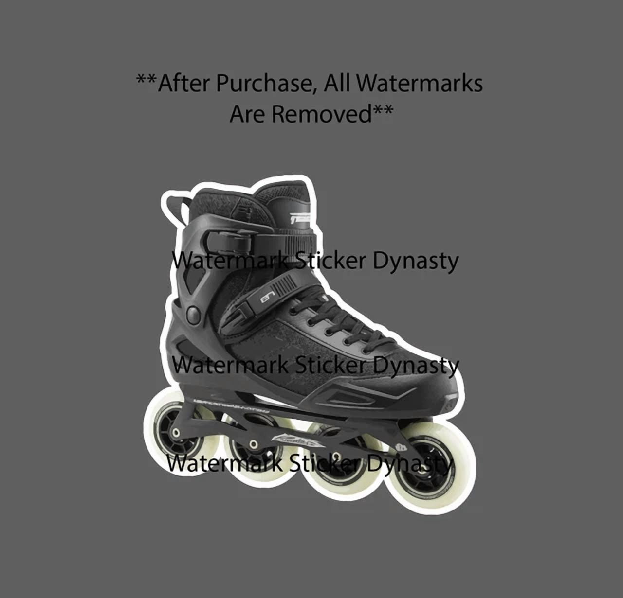 DOPASTICKER Rollerblade Stickerkater Roller Skating Travel Sticker ...