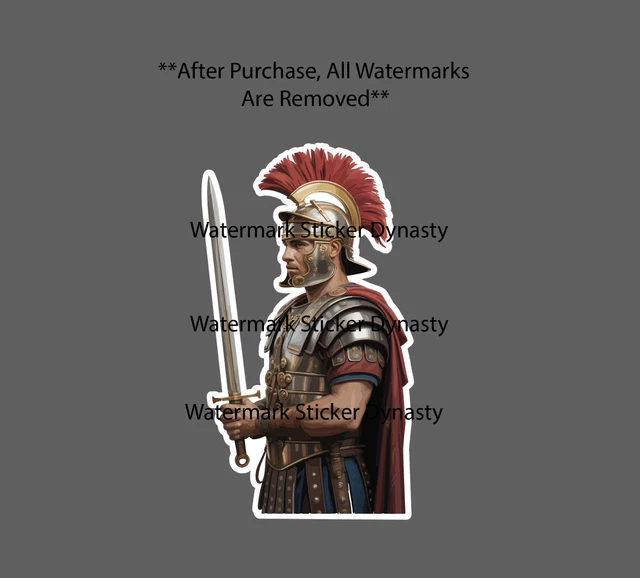 DOPASTICKER Roman Centurion Sticker Warrior Soldier History Rome ...