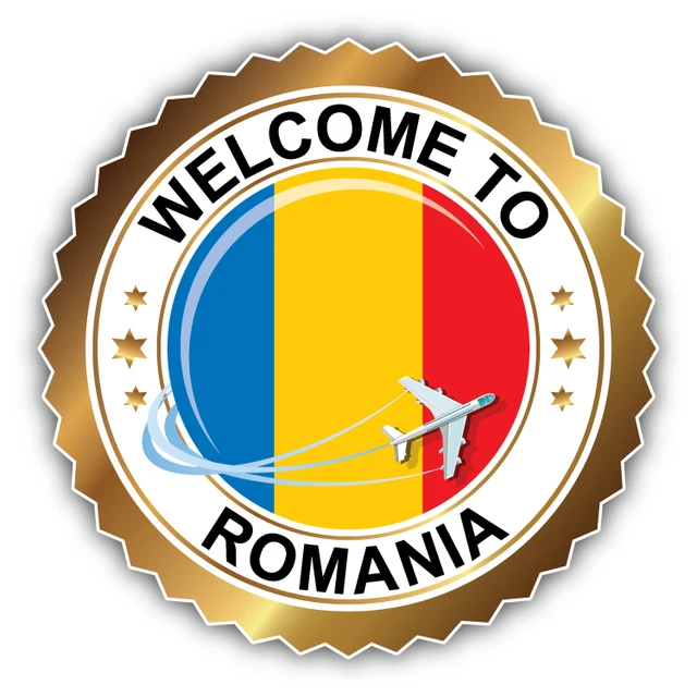 DOPASTICKER Romania Travel Welcome Sticker Decal Phone Decal Water ...