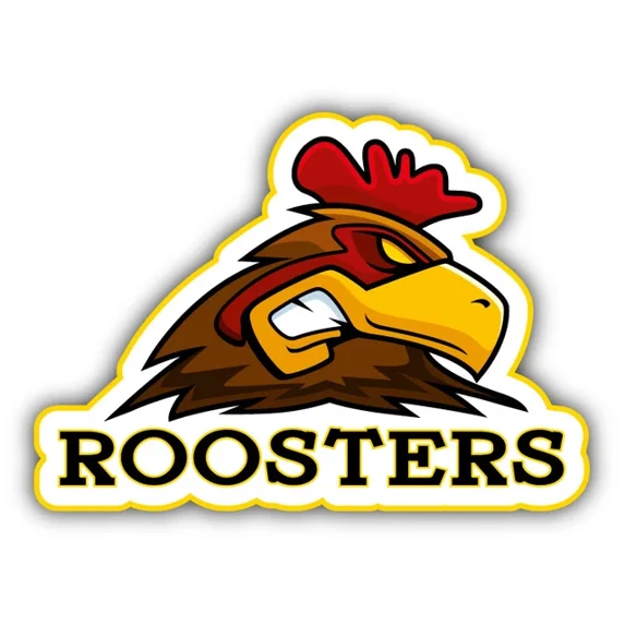DOPASTICKER Rooster Head Label Sticker Decal Phone Decal Water Bottle ...