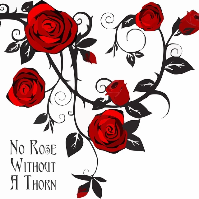 DOPASTICKER Rose Sticker Quote Thorn Love Hurt Girl Broken Heart ...