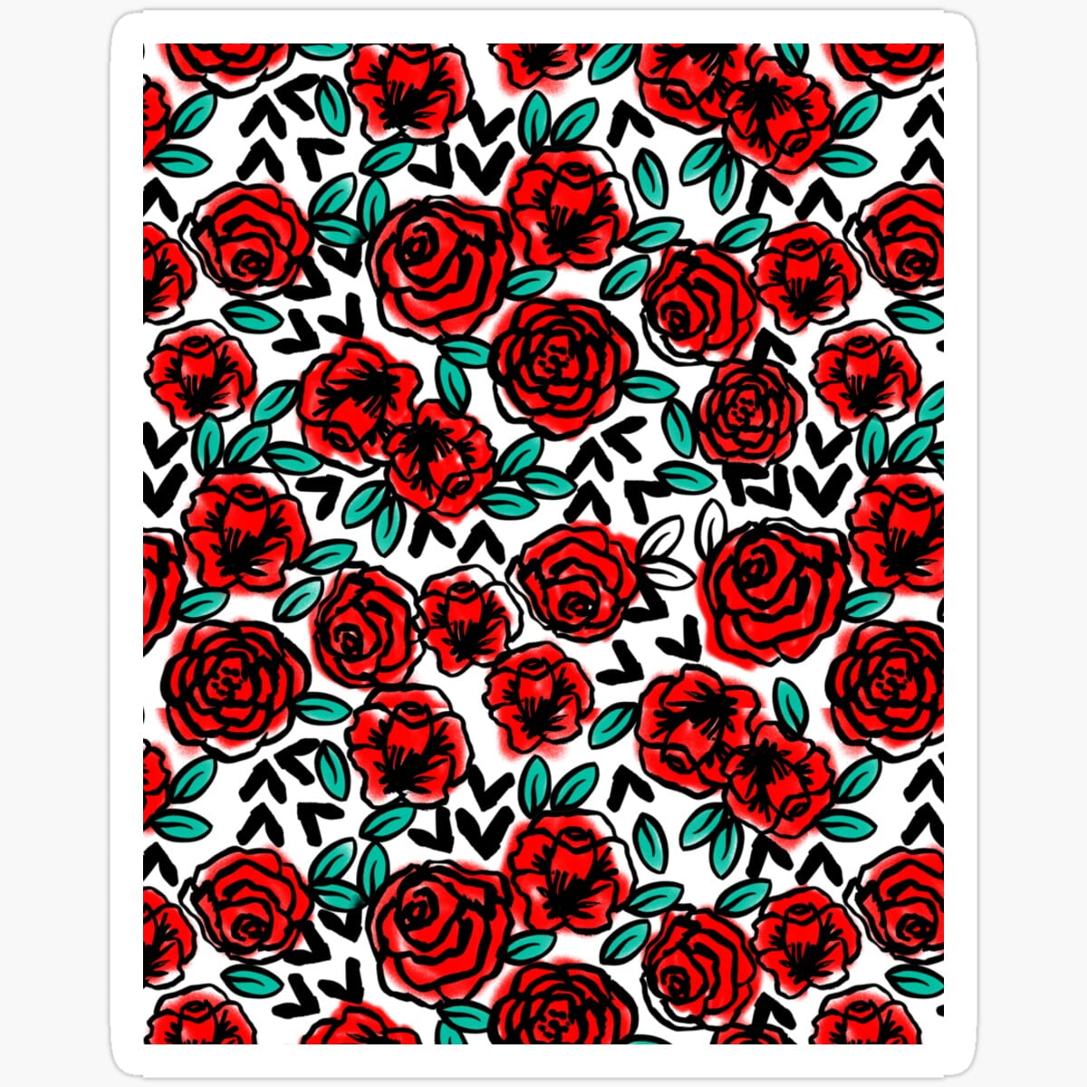 DOPASTICKER Rosesred By Andrea Lauren Sticker Birthday Gifts ...