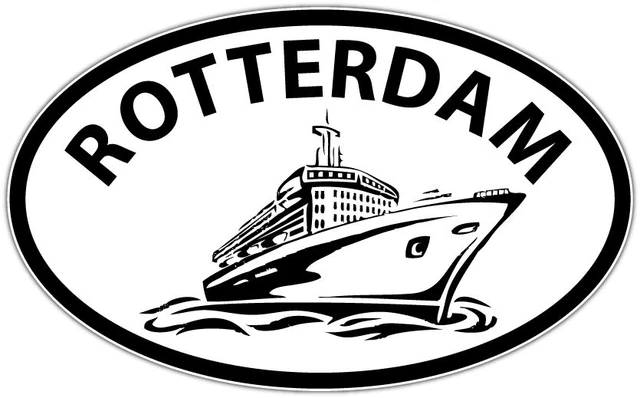 DOPASTICKER Rotterdam City Netherlands Dutch Oval Car Window Sticker ...