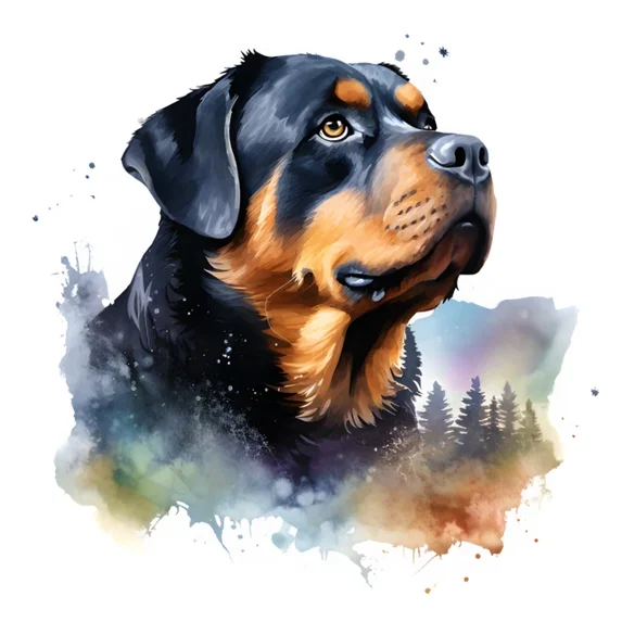 DOPASTICKER Rottweiler Dog Car Sticker Dogs Sticker Phone Sticker ...