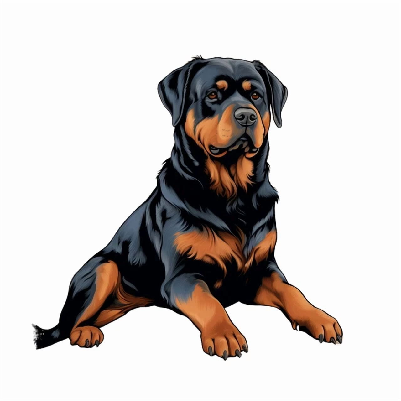 DOPASTICKER Rottweiler Dog Car Sticker Dogs Sticker Phone Sticker ...
