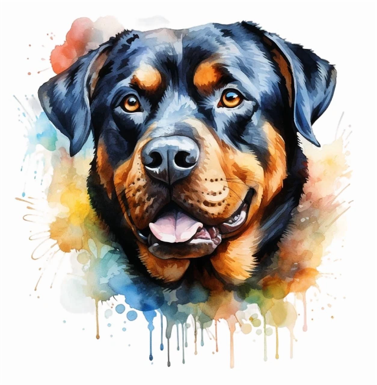 DOPASTICKER Rottweiler Dog Car Sticker Dogs Sticker Phone Sticker ...