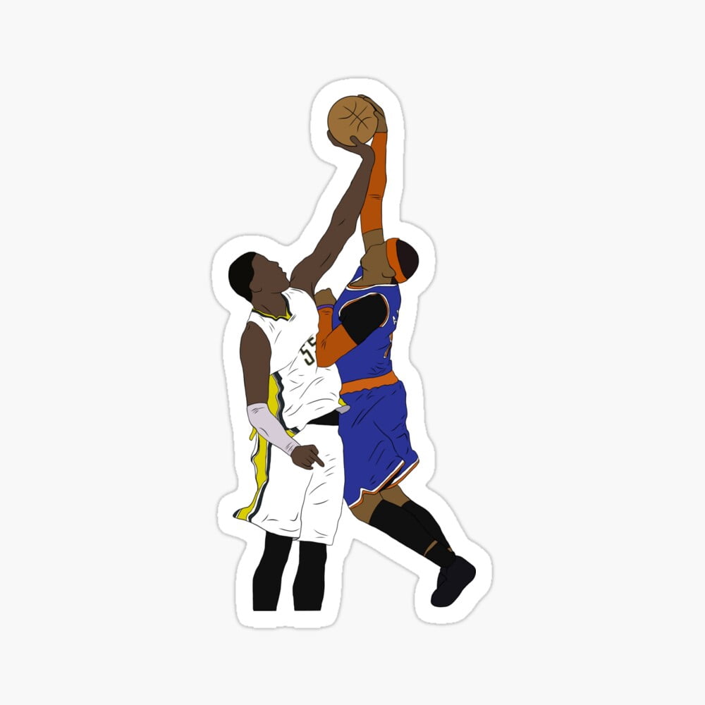 DOPASTICKER Roy Hibbert Blocks Carmelo Anthony - Hot Trending Sticker ...