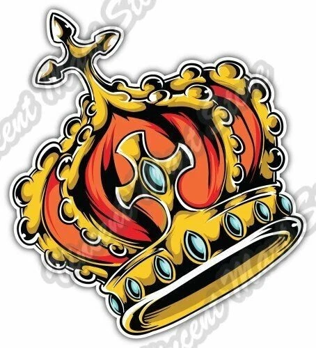 DOPASTICKER Royal Crown Headgear King Monarch Car Window Sticker Decal ...