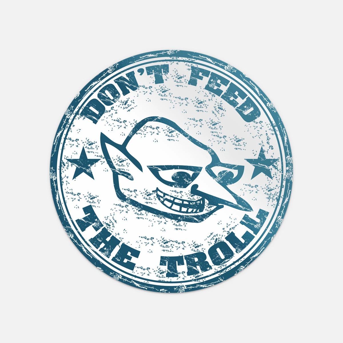 DOPASTICKER Rubber Don'T Feed The Troll Sticker Decal Waterproof ...