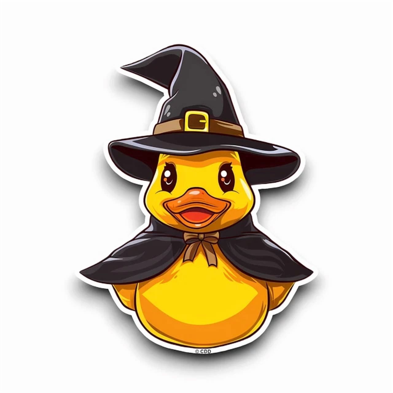 DOPASTICKER Rubber Duck Witc.H Sticker Car Window Scrapbook Phone Water ...