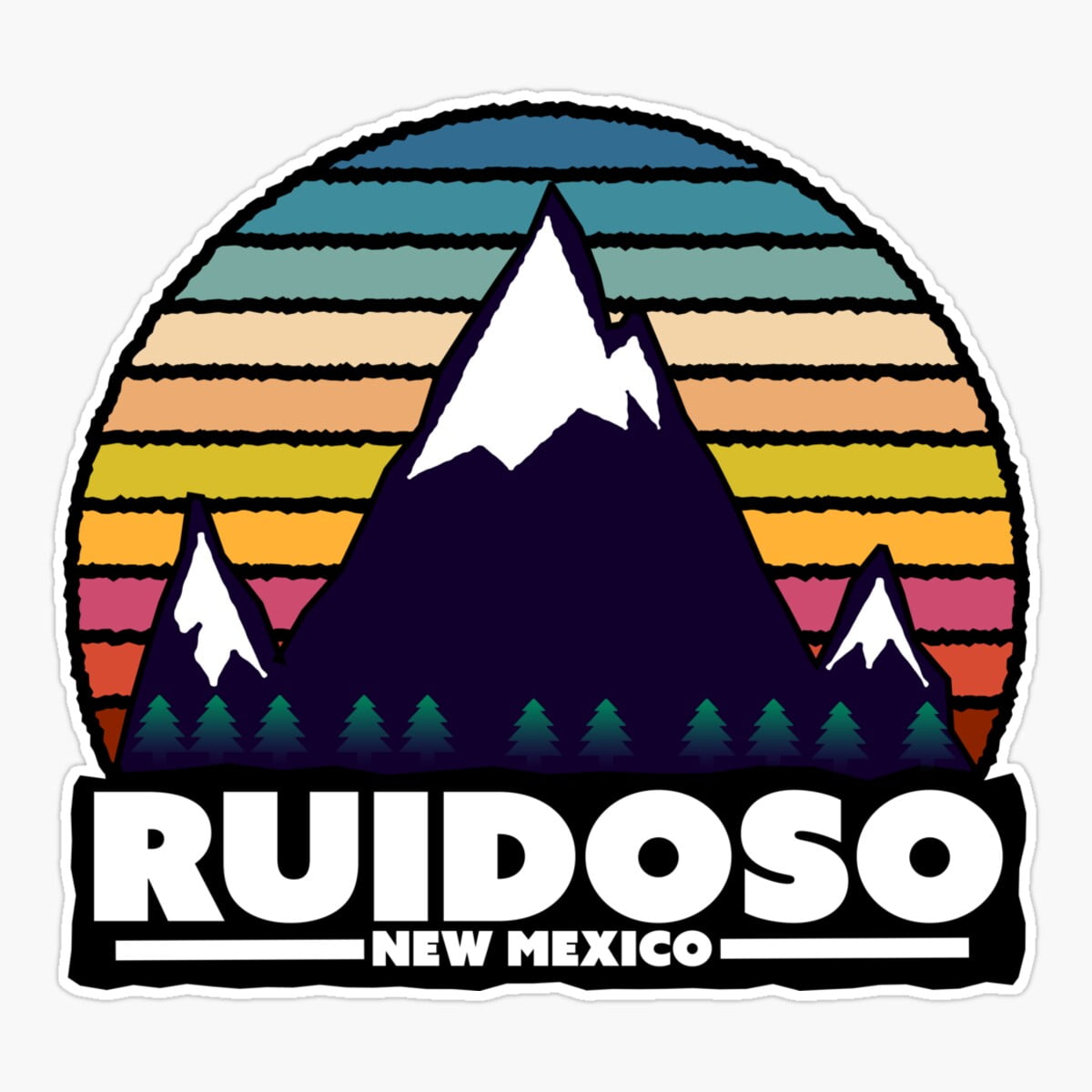 DOPASTICKER Ruidoso New Mexico Sticker, Phone Sticker Water Bottle ...