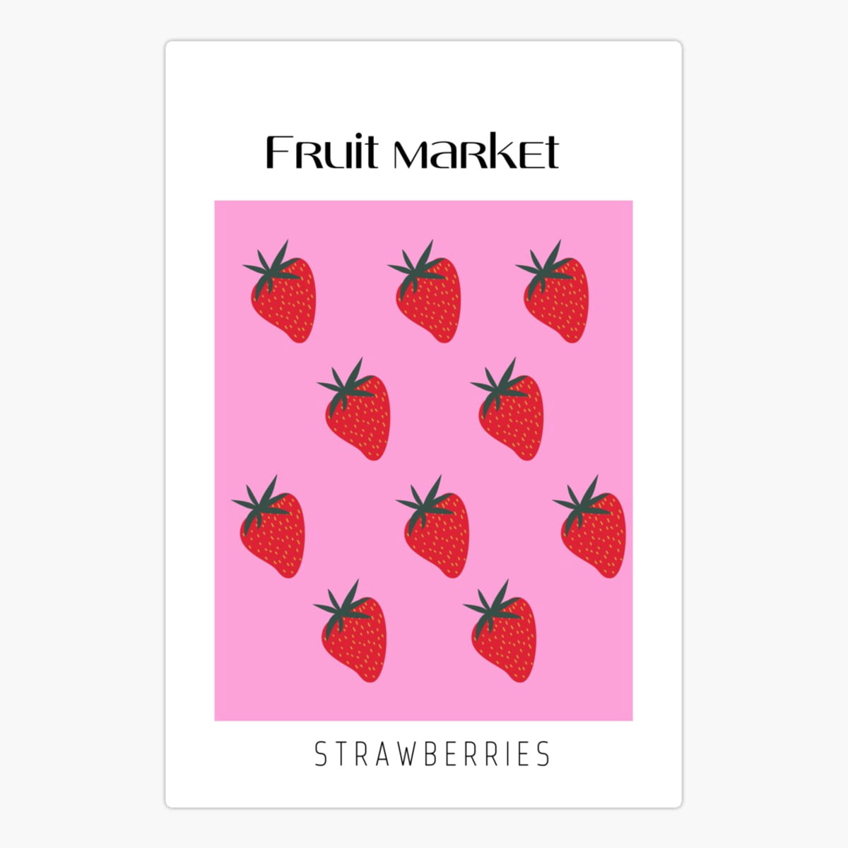 DOPASTICKER Ruit Market Strawberries Sticker, Phone Sticker Car ...