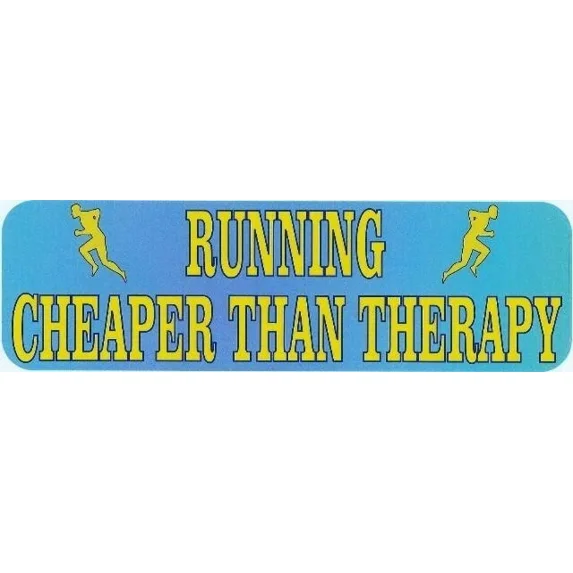 DOPASTICKER Running Cheaper Than Therapy Sticker Phone Sticker, Latop ...