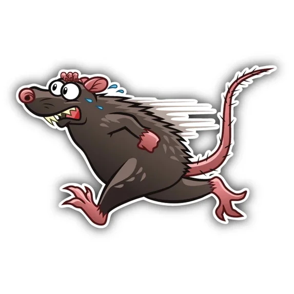 DOPASTICKER Running Mouse Sticker Decal Phone Decal Water Bottle ...