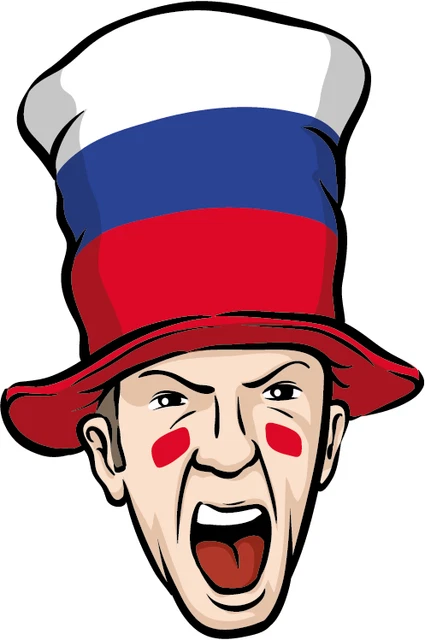 DOPASTICKER Russia Cap Fan Sport Sticker Decal Phone Decal Water Bottle ...