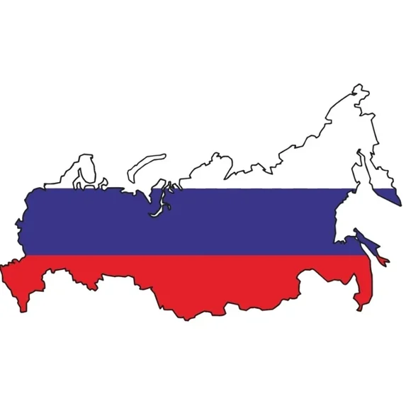 DOPASTICKER Russian Map Flag Sticker Laptop Sticker Hard Hat Sticker ...