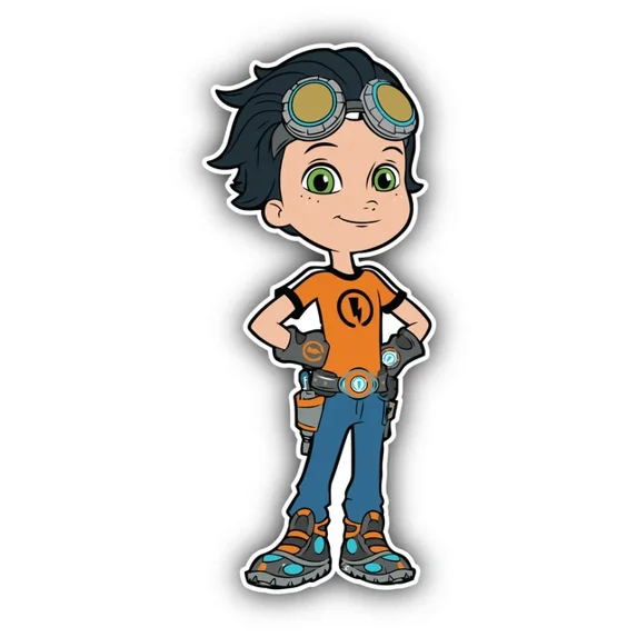 DOPASTICKER Rusty Rivets Cartoon Rusty Rivets Sticker Decal Phone Decal ...