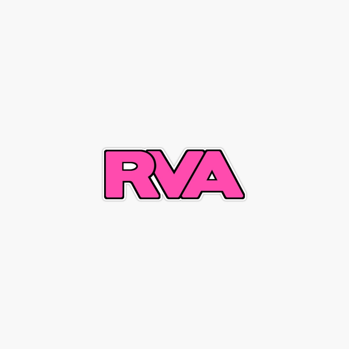 DOPASTICKER Rva Logo In Pink - Richmond Virginia Sticker, Phone Sticker ...