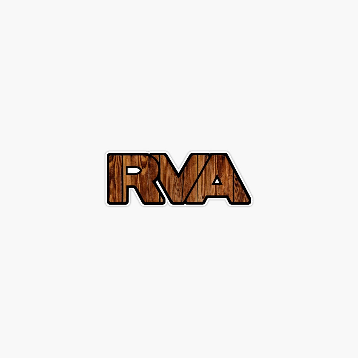 DOPASTICKER Rva Woodgrain Logo, Richmond Virginia Sticker Phone Sticker ...