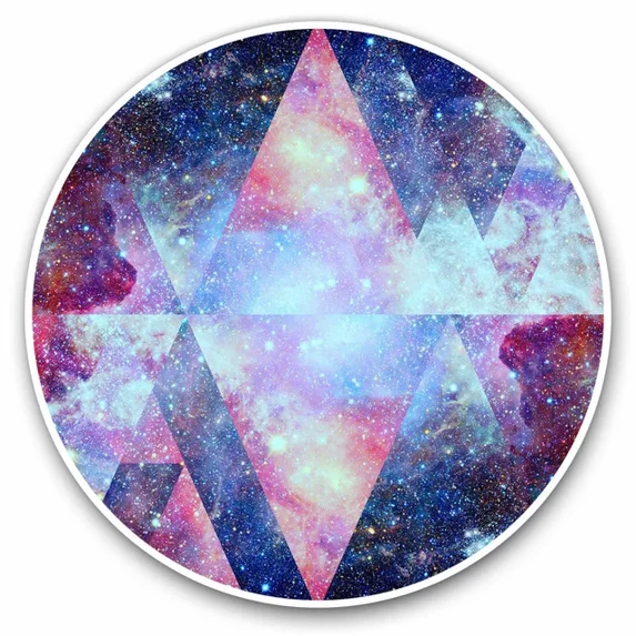 DOPASTICKER Sacred Geometry Nebula Galaxy Cool Gift Decorative Laptop ...