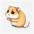 DOPASTICKER Sad And Crying Hamster Sticker, Phone Sticker Car Stickers ...