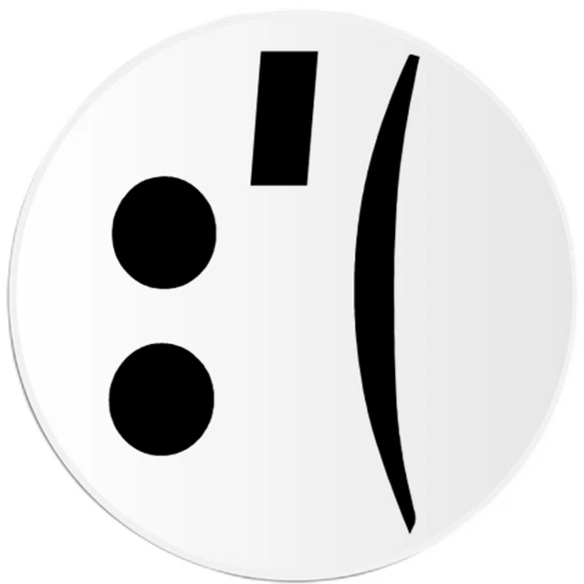 DOPASTICKER Sad Crying Face Emoticon Sticker, Emoji Phone Decal Water ...