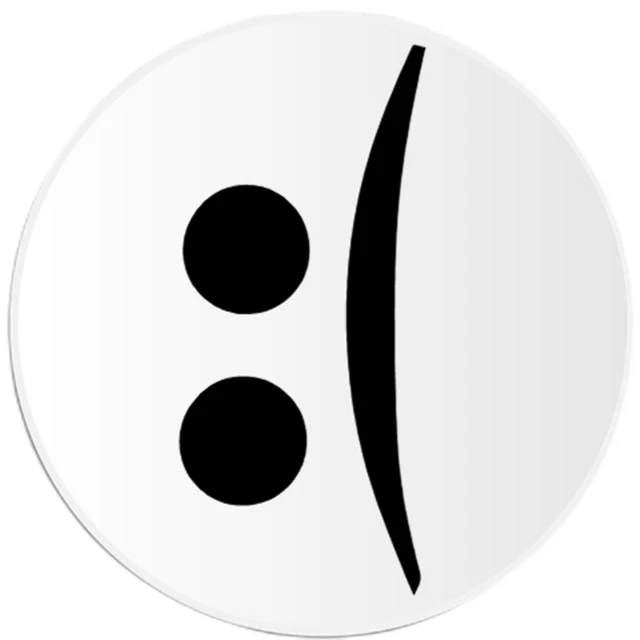 DOPASTICKER Sad Face Emoticon, Emoji Phone Decal Water Bottle Stickers ...