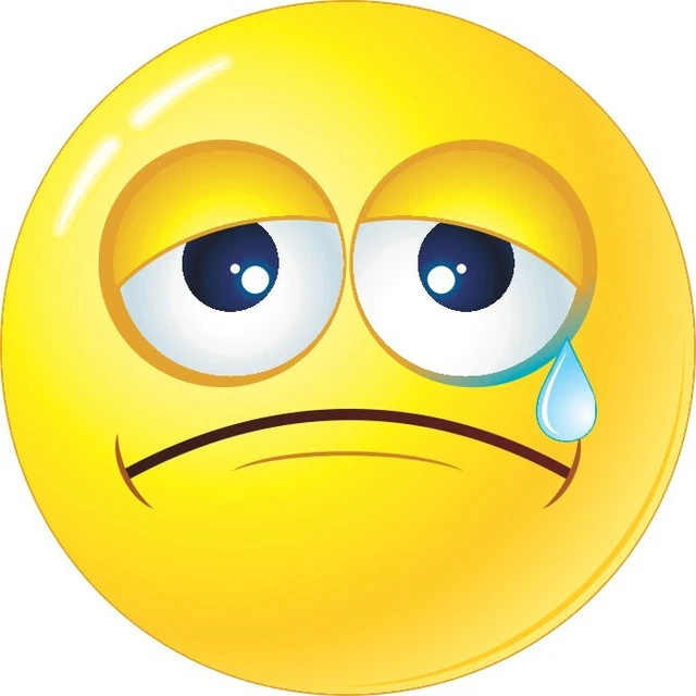 DOPASTICKER Sad Face Sticker Phone Sticker, Latop Sticker, Lover Gift ...