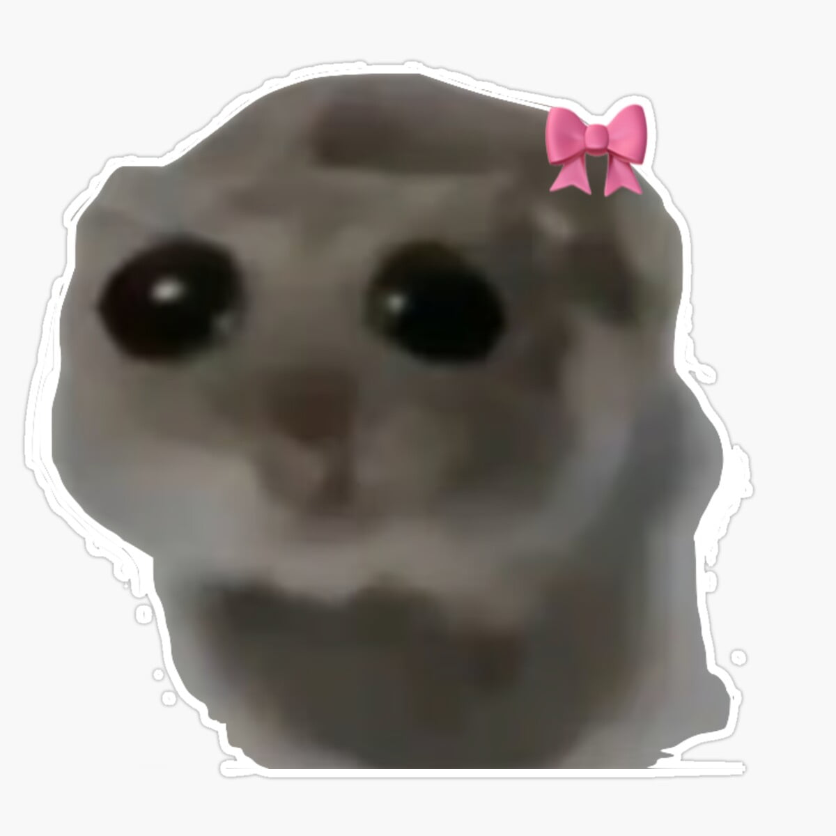 DOPASTICKER Sad Girly Tiktok Violin Hamster Sticker, Phone Sticker Car ...