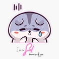 DOPASTICKER Sad Hamster I So Sad Because Of You Sticker, Phone Sticker ...