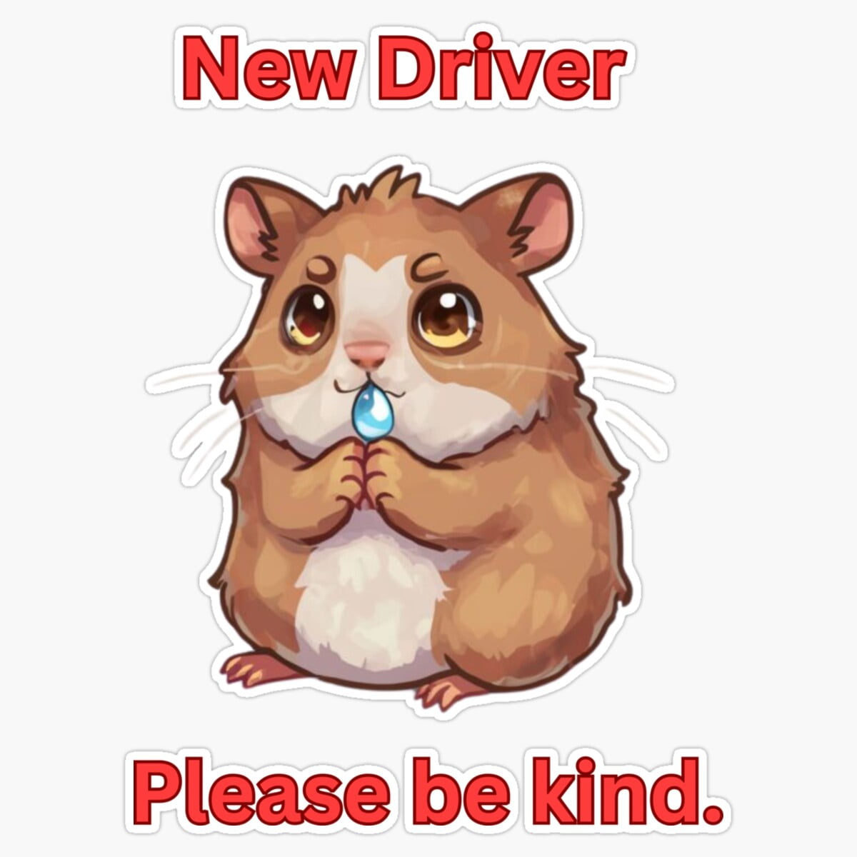 DOPASTICKER Sad Hamster Sticker, Phone Sticker Car Stickers, Birthday ...